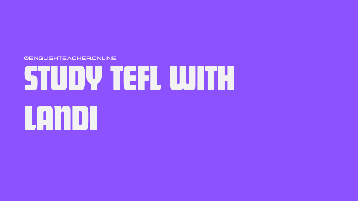 Study TEFL with Landi: Sustainable Transportation Institution Offering Expert Teaching Courses ...