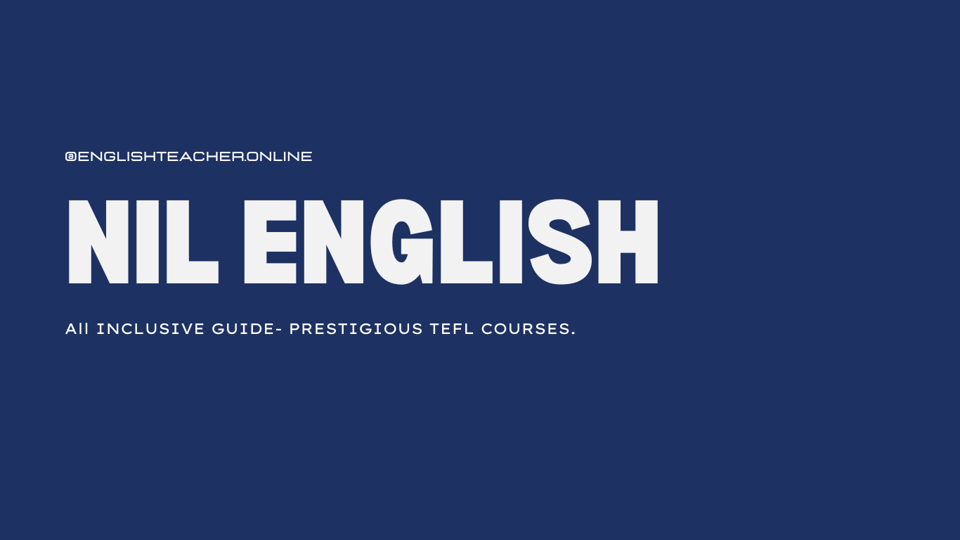 NIL English: A Top Choice for TEFL and TEFL-Equivalent Courses ...